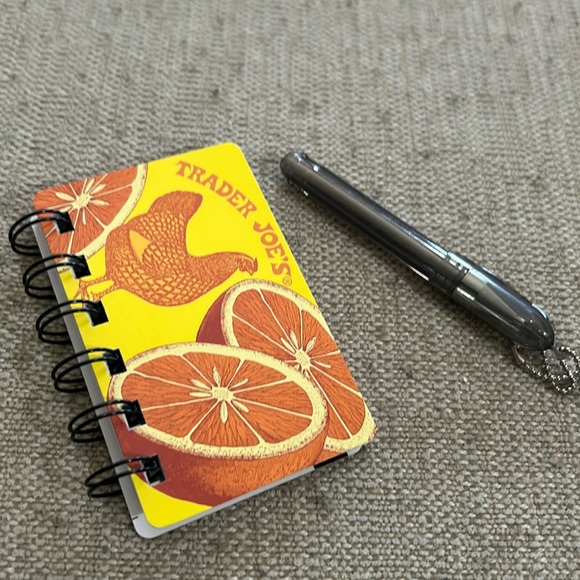 Trader Joe'S | Office | Trader Joes Recycled Gift Card Notepad With Pen ...